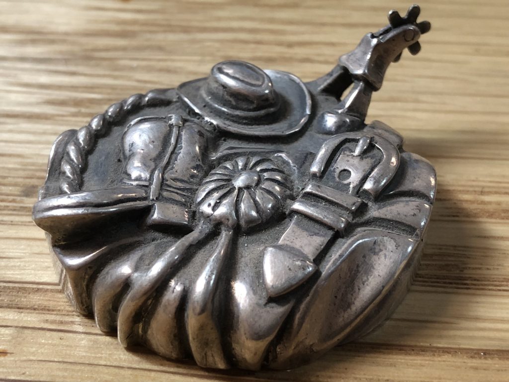 Sterling Cowboy Paperweight – Our Daily Treasure 2-27 – Santa Fe Coins ...